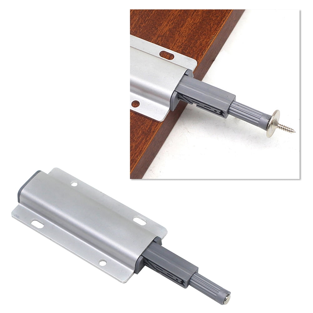 WESIEVYA 1Set Push to Open Latch for Cabinet Door with Damper Silver 5. ...