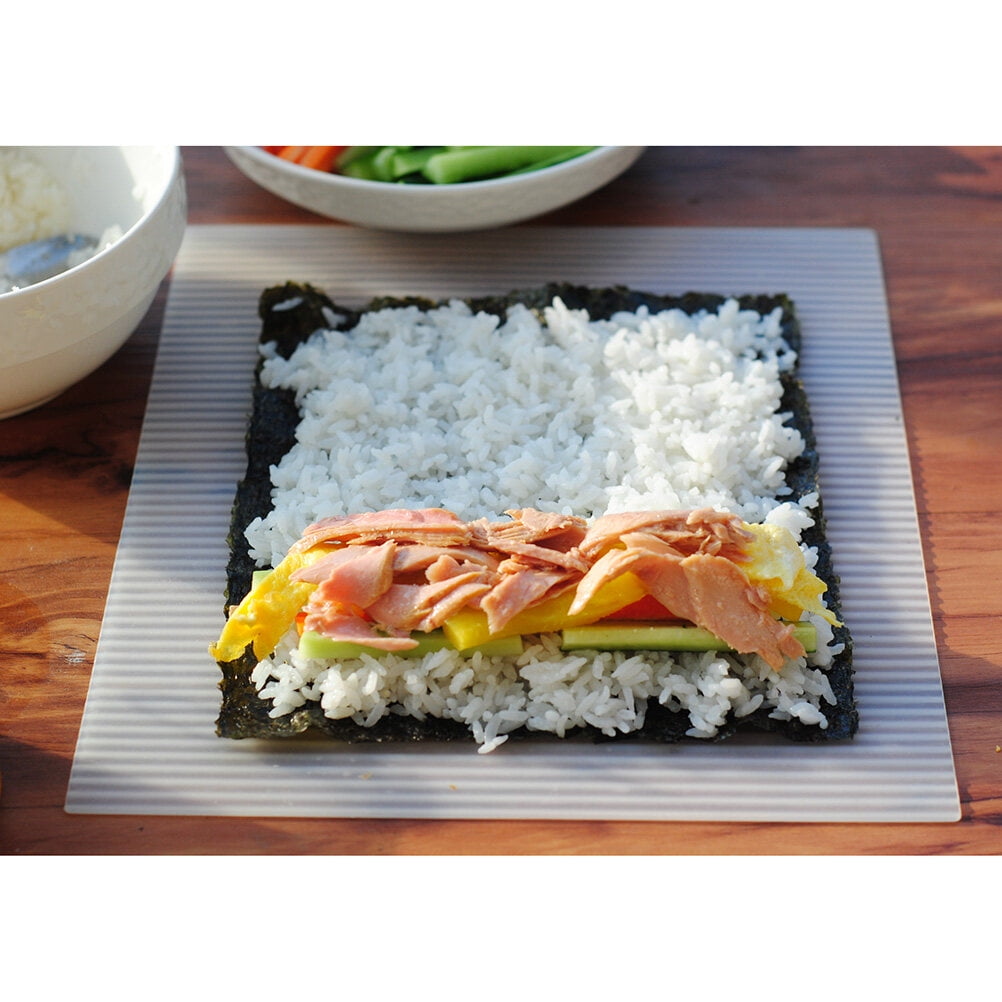 WESIEVYA 1Set Roller Mat For Sushi Making And Cake Rolling In White ...