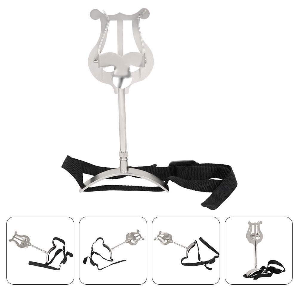 WESIEVYA 1Set Silver Rectangular Floor Music Stand Stable Support for ...