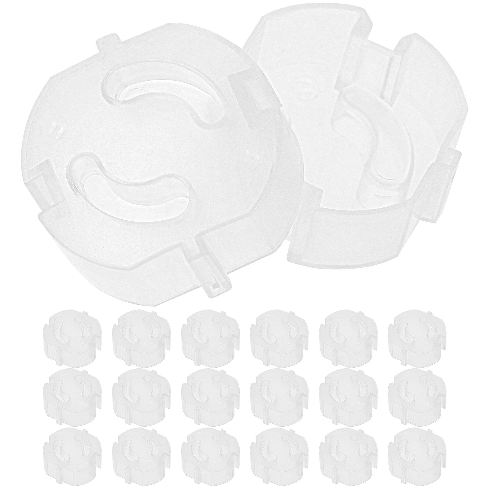 WESIEVYA 20 Pcs Transparent Abs Plastic Socket Cover for Families with ...