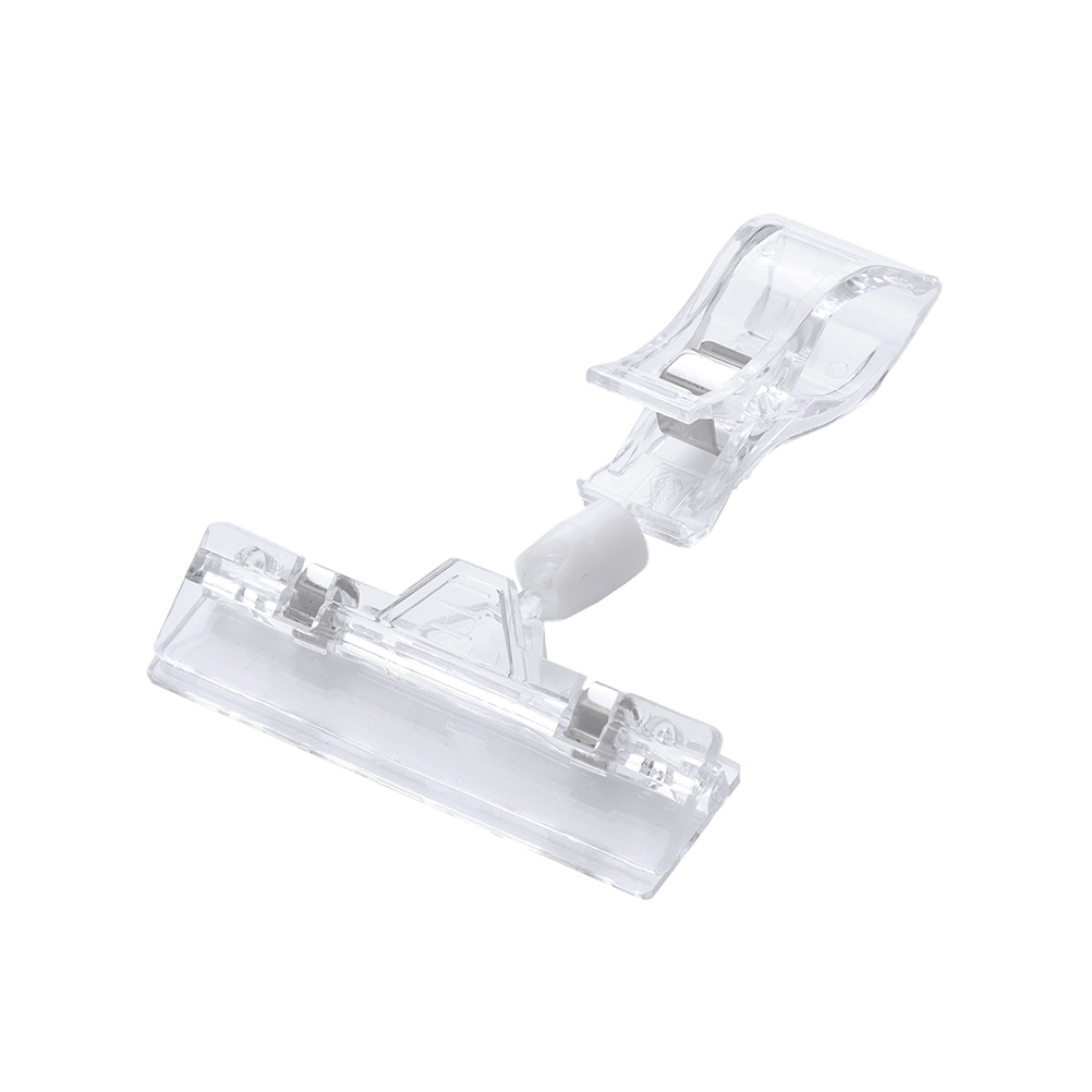 WESIEVYA 25Pcs Clear Double Ended Clips for Shelves and Retail Stores ...