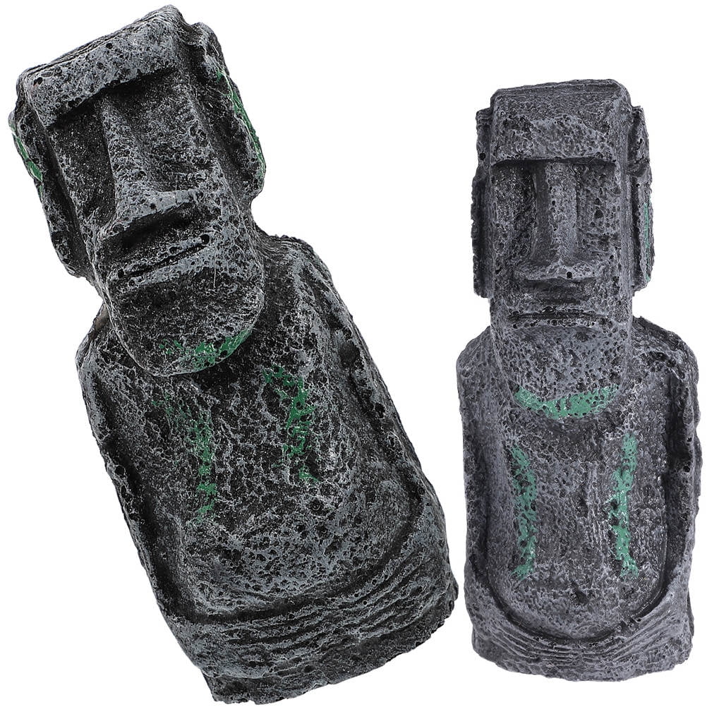 WESIEVYA 2Pack Resin Island Figurine Craft for Living Room 17.5X7.5X5 ...