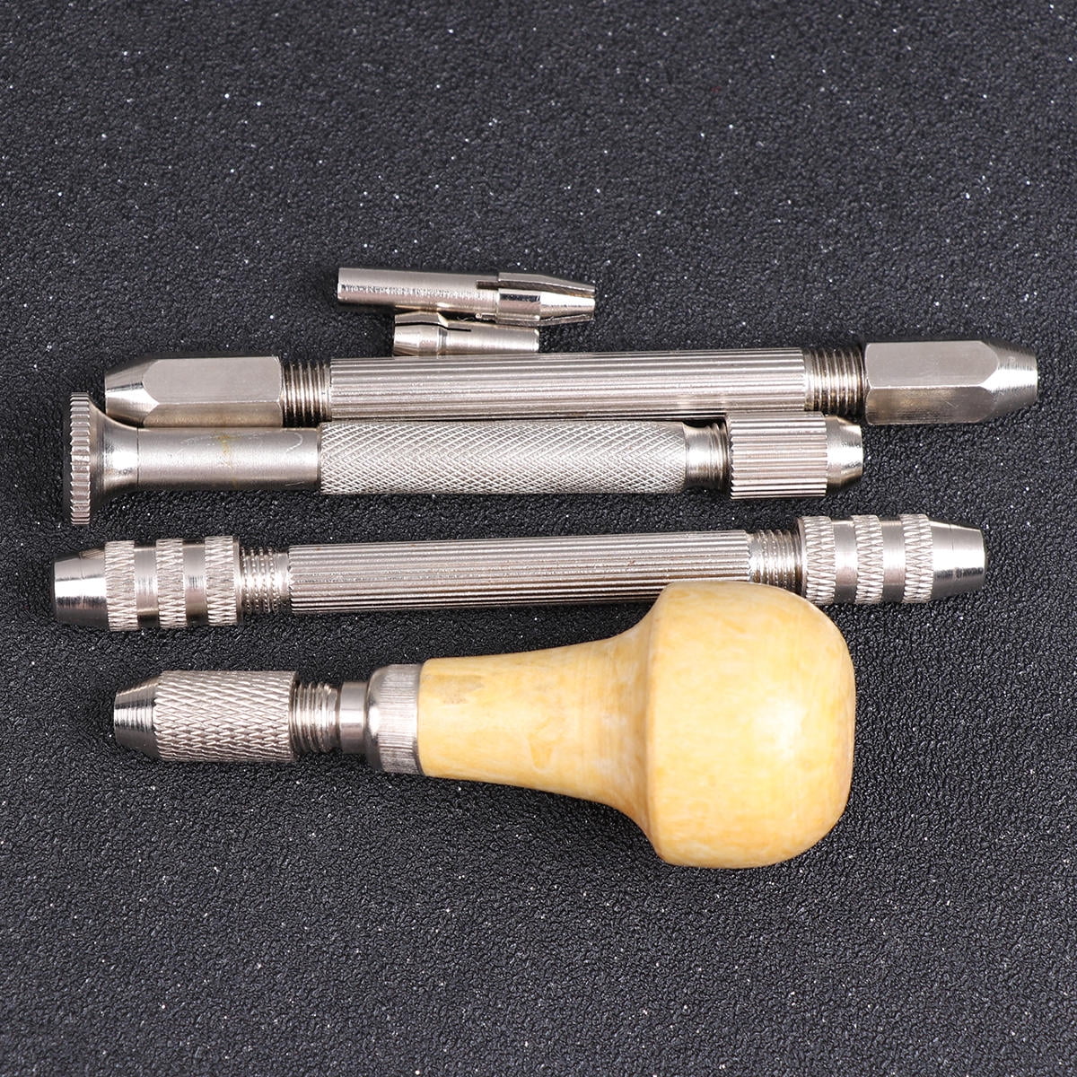 WESIEVYA 4Pcs Small Hand Drill for Crafts Wooden Double Head Hexagonal ...