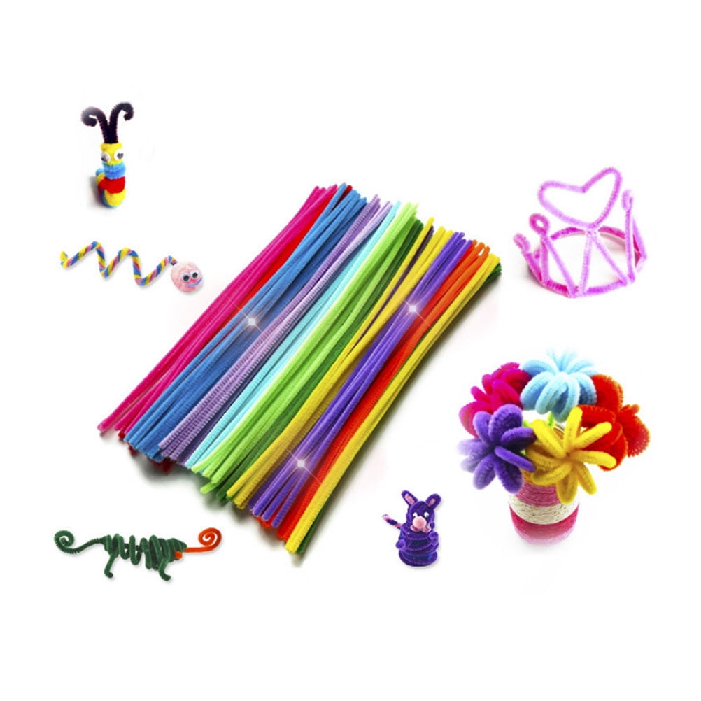WESIEVYA Craft Projects 200Pcs Twisted Bar Fuzzy Sticks for Kids Diy ...