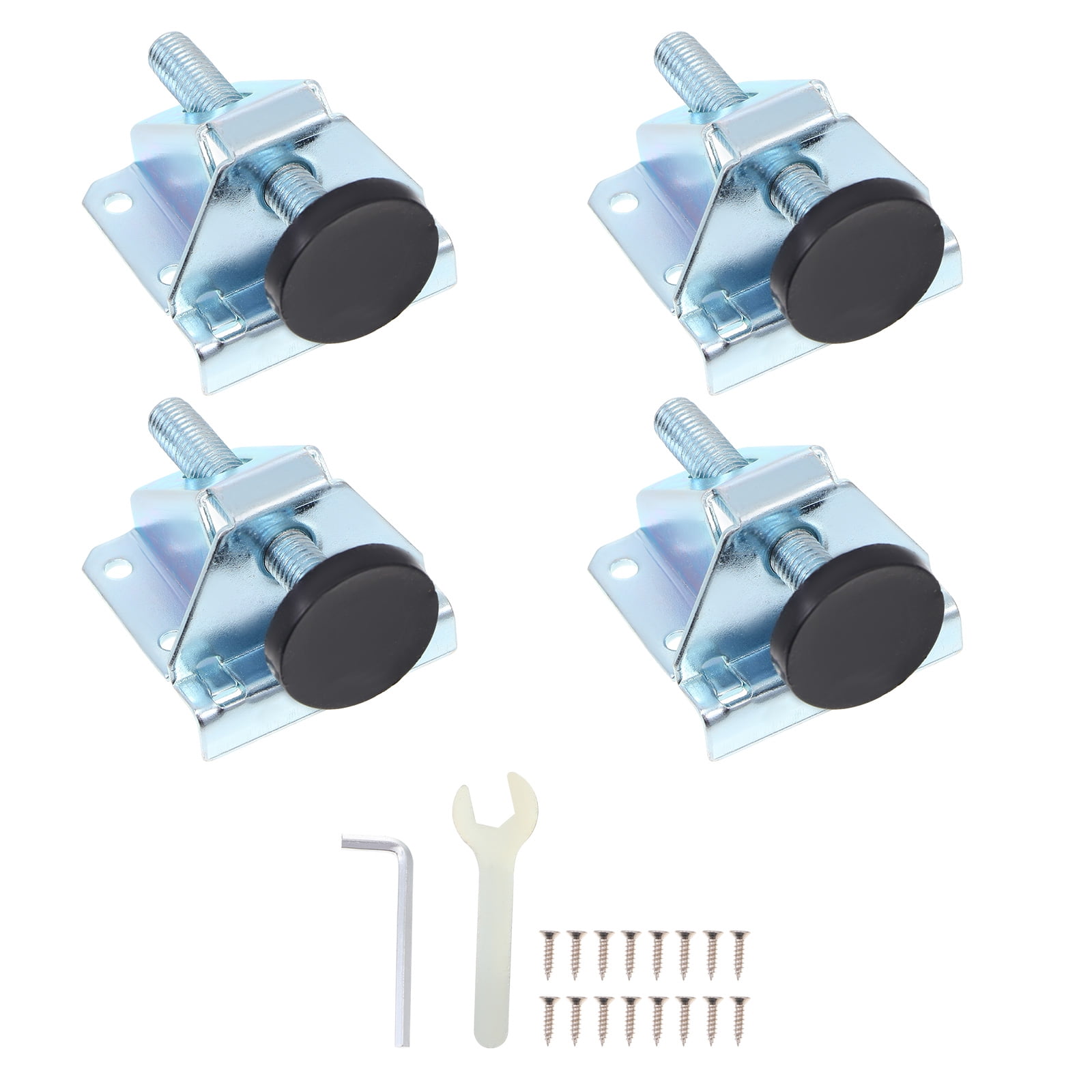 WESIEVYA Furniture Leveler 4Pcs Silver 7.5X5.43X0.2CM Hardened Cold ...