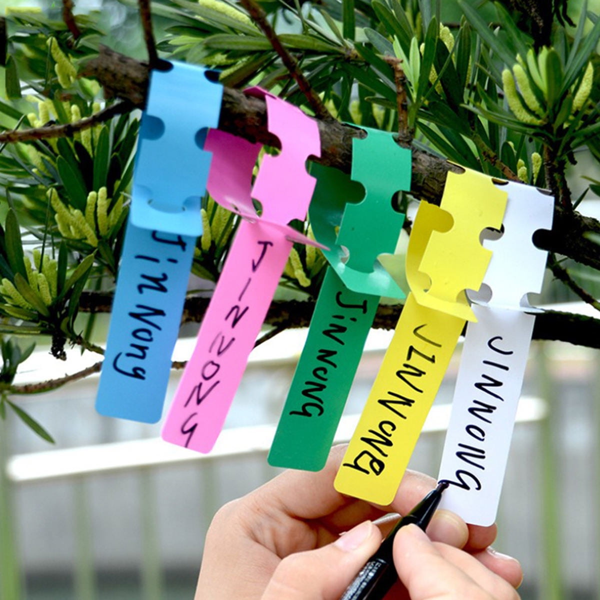 WESIEVYA Nursery Markers 600Pcs PVC Inclined Design Labels for ...