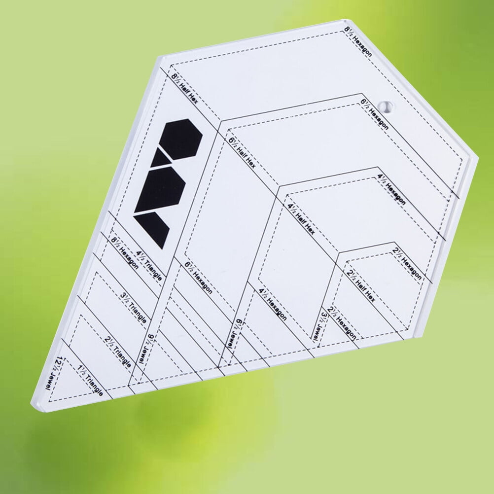 WESIEVYA Patchwork Ruler 1Set Acrylic Material Clear Transparent ...