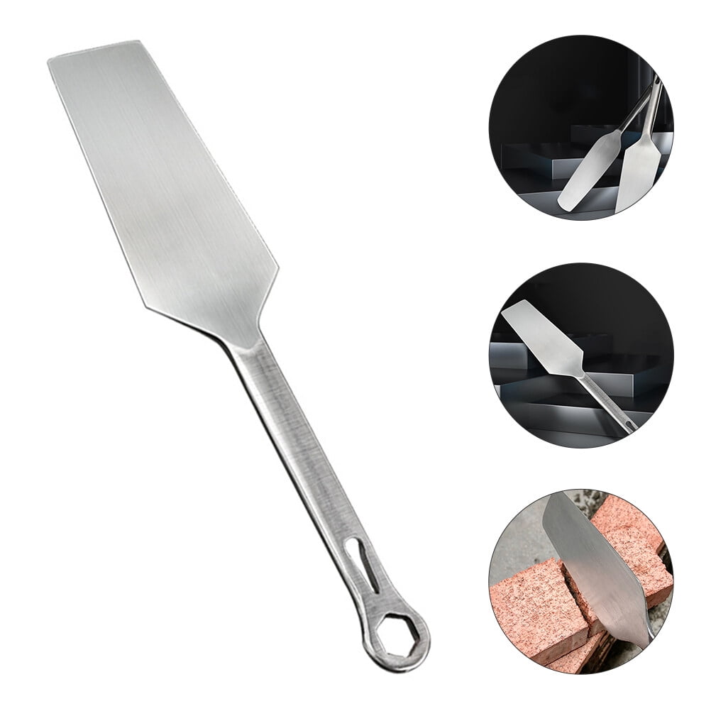 WESIEVYA Plaster Trowels 1Pack Silver for Brick Trowel with Flat Head ...