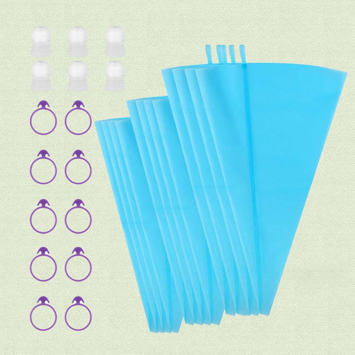 WESIEVYA Reusable Frosting Piping Bags 28 Pcs TPU Assorted Color ...