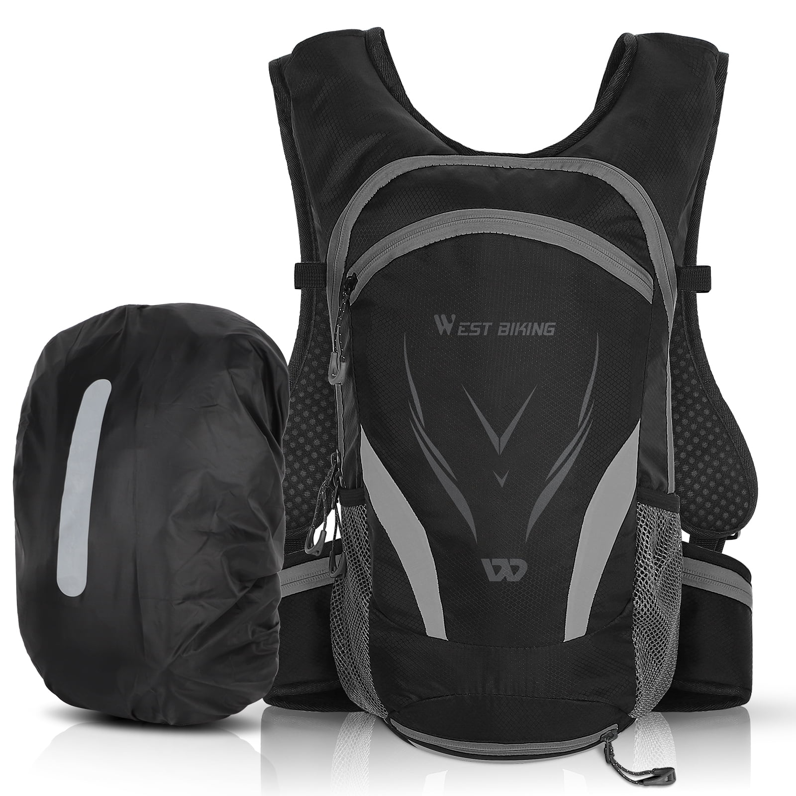 WEST BIKING 16L Outdoor Cycling Folding Knapsack Rucksack with Rain ...