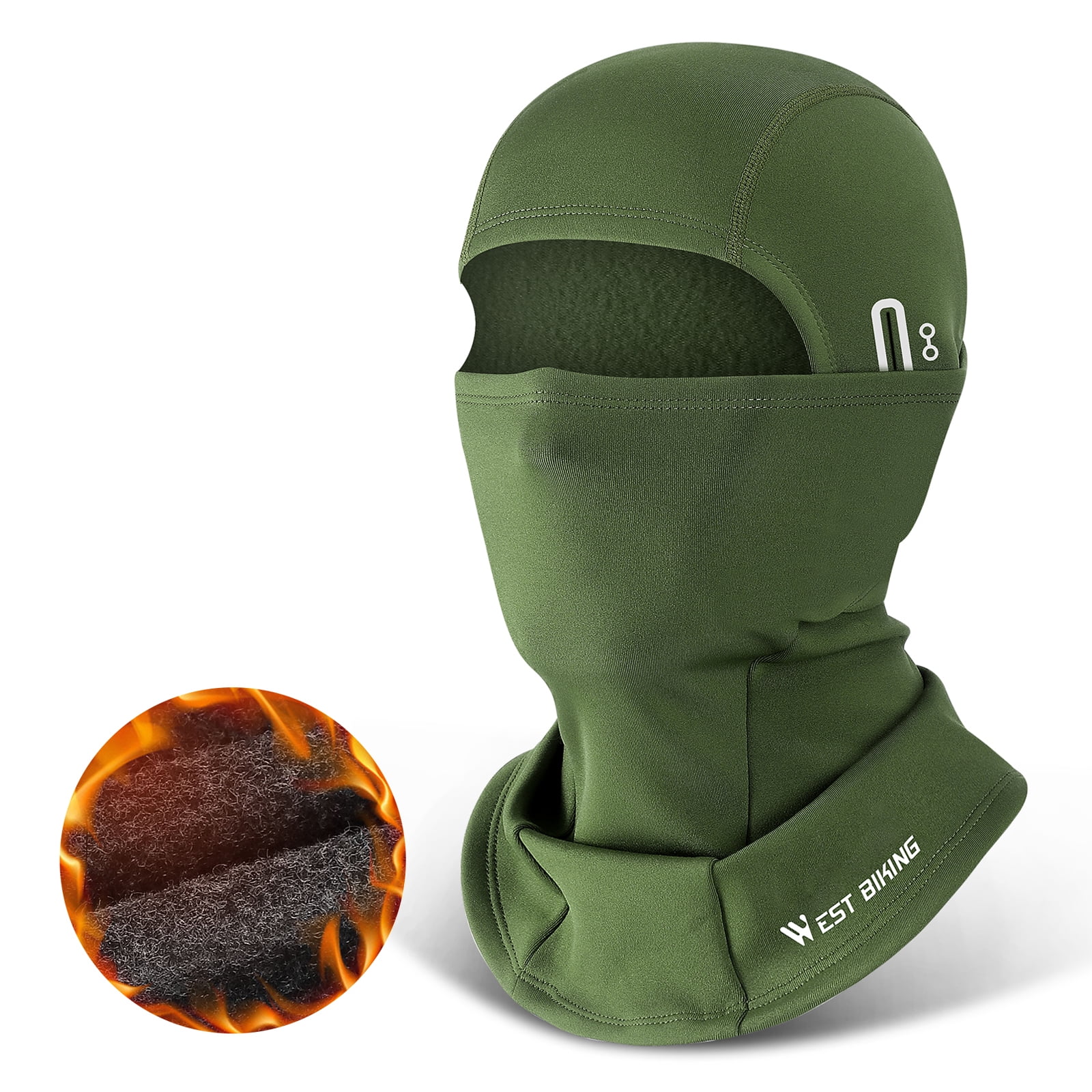 WEST BIKING Balaclava Mask for Men Winter Warm Hooded Ski Mask Cap ...
