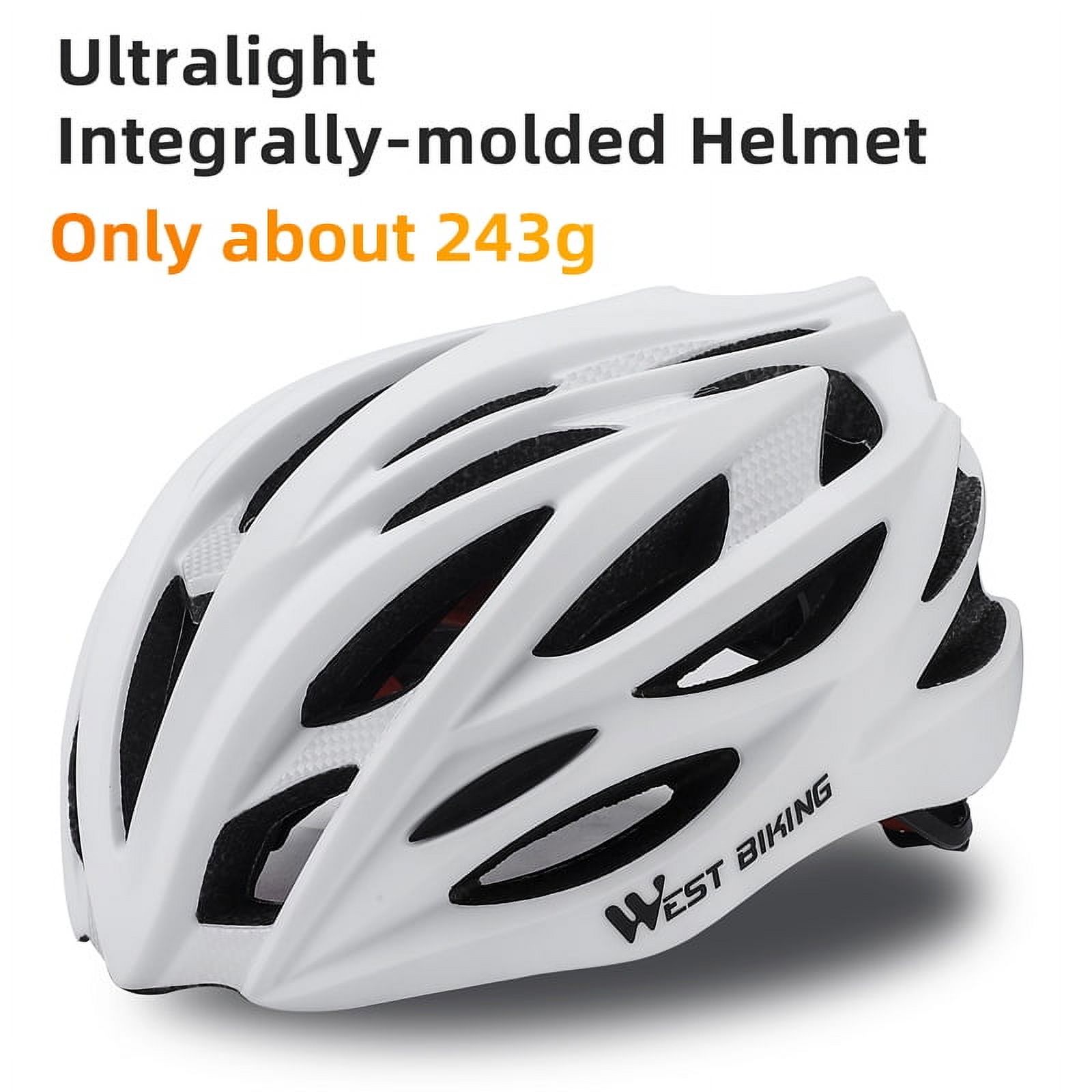 WEST BIKING Ultralight Cycling Helmet Integrated Molding MTB Road Bike ...