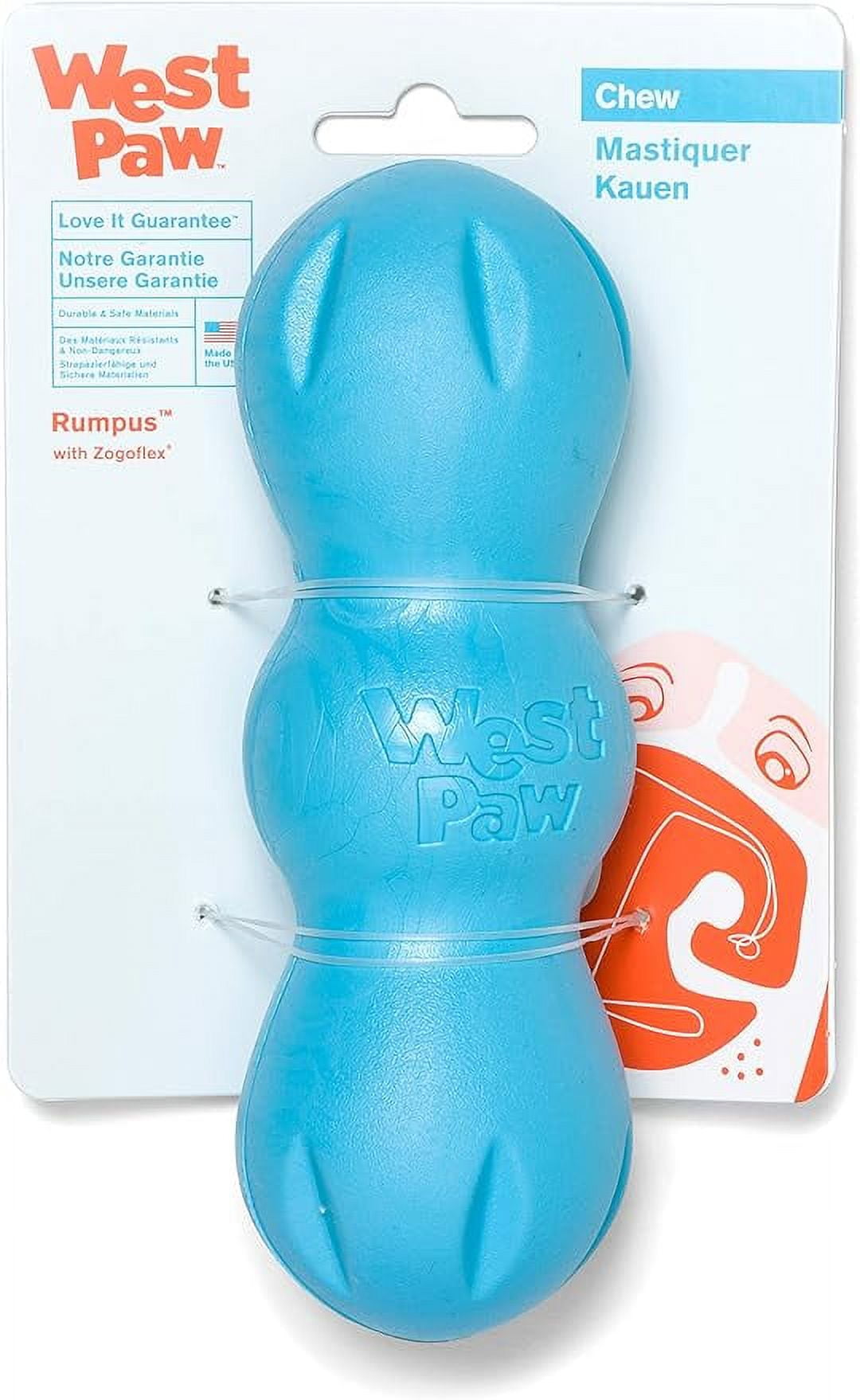 WEST PAW Zogoflex Rumpus Dog Chew Toy – Floatable Toy for Dogs, Aggressive Chewers – Puppy ...