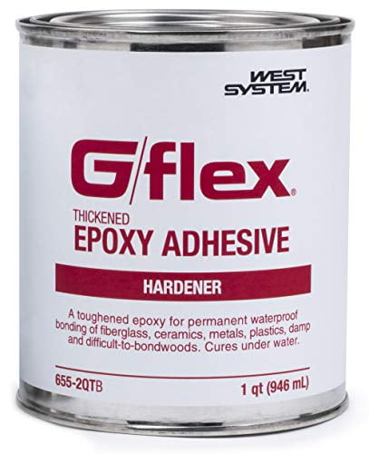 WEST SYSTEM - 655-2QT West System 655-2 QT G/flex Epoxy Adhesive, two 1 ...