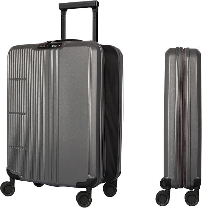 WESTEND 21 Inch Collapsible Carry On Luggage with Spinner Wheels, TSA ...