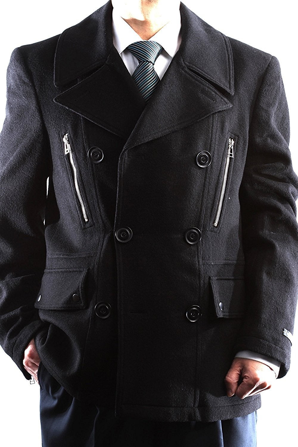 WESTEND West End Men's Double Breasted Willard Pea Coat - Colors ...