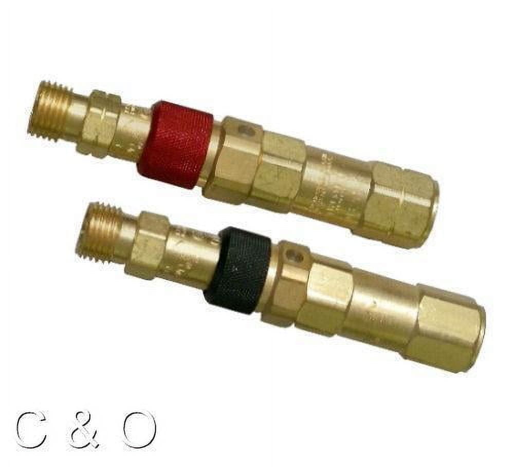 WESTERN REGULATOR TO HOSE OXYGEN ACETYLENE QUICK CONNECT & CHECK VALVE ...