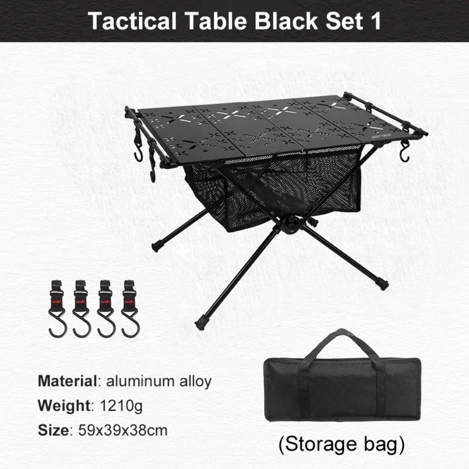 WESTTUNE Camping Table with IGT Stove Portable Aluminum Alloy Folding ...