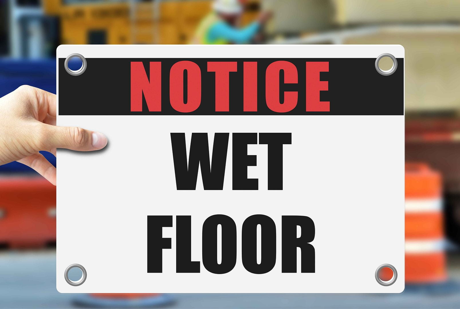 WET FLOOR | Warning Notice Caution Danger 3mm PVC Sign - Walmart.com