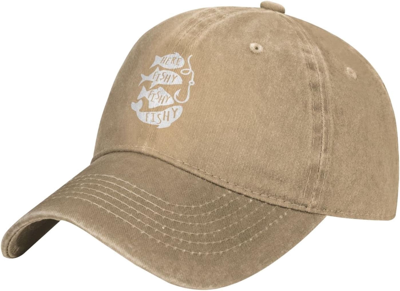 Fishing Hat Here Fishy Fishy Fishy Hat Men Baseball Hat Graphic Hat ...