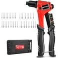 WETOLS Rivet Gun Hand Rivet Tool with 200 Rivets Pop Rivet Gun Kit with ...