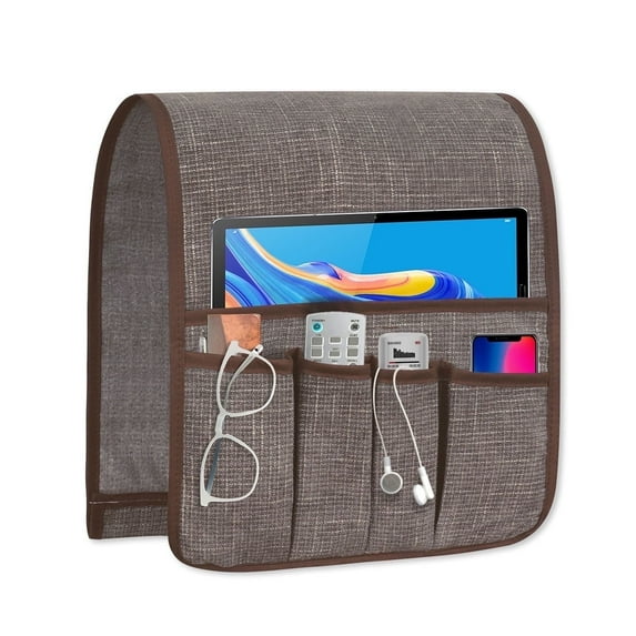 WETRBWEH Sofa Armrest Organizer with 6 Pockets,Non-Slip Arm Chair ...