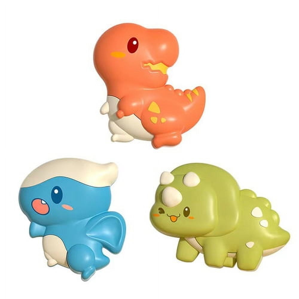 WETS 3Pcs Toddler Suction Cup Spinner Toys Cartoon Dinosaur Window ...