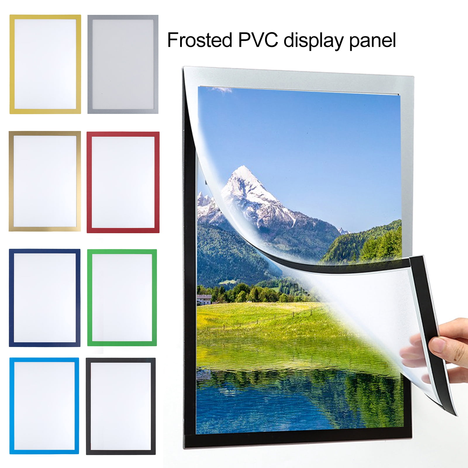 WETS Magnetic Picture Frame Wall Mount Self-Adhesive Photo Frame A3/ A4 ...