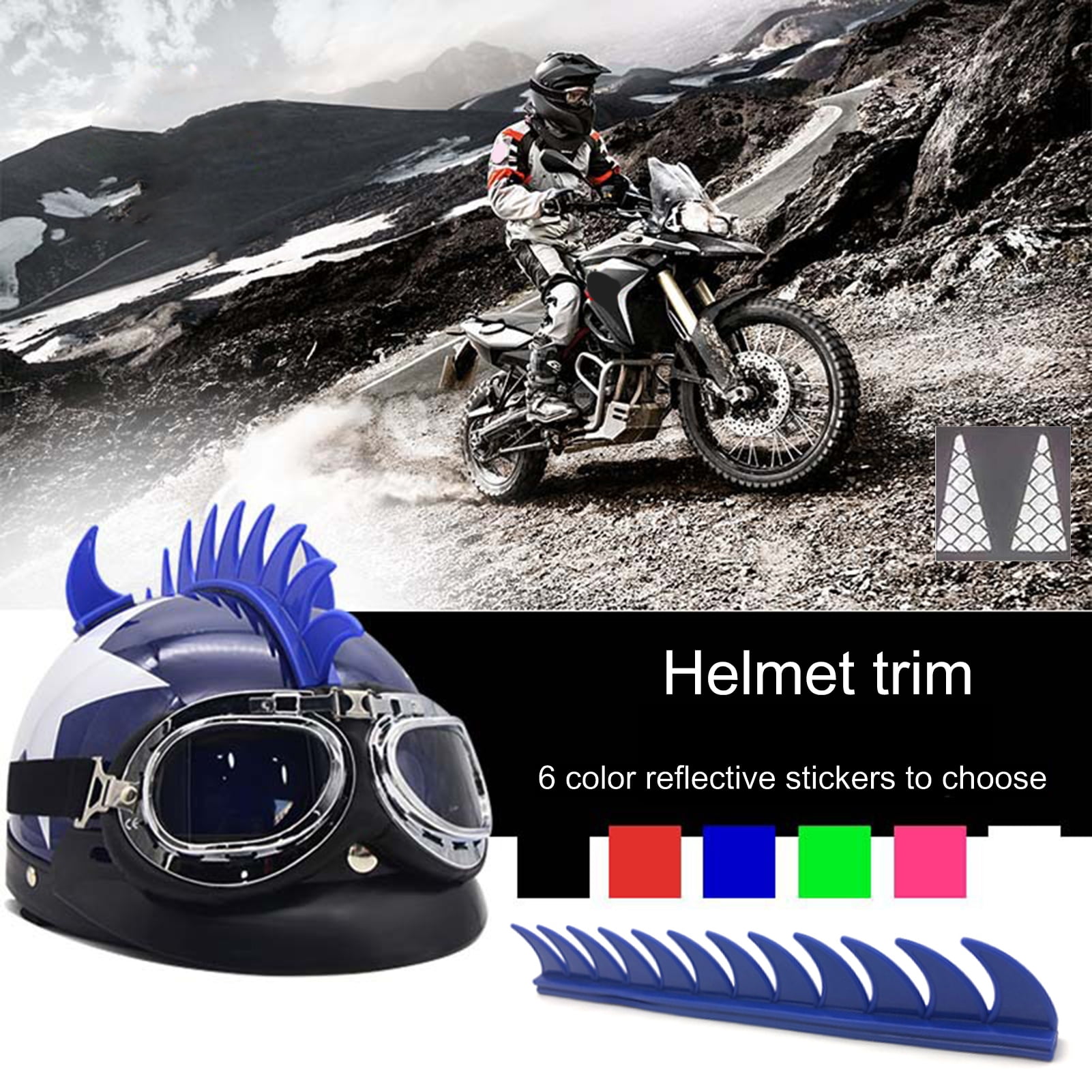 WETS Motorcycle Modified Helmet Sticker Universal Personalized ...