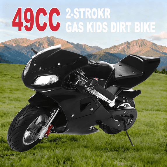 WETS Pocket Rocket Bike 2-Stroke Mini Pocket Bike Gas Power Motocross ...
