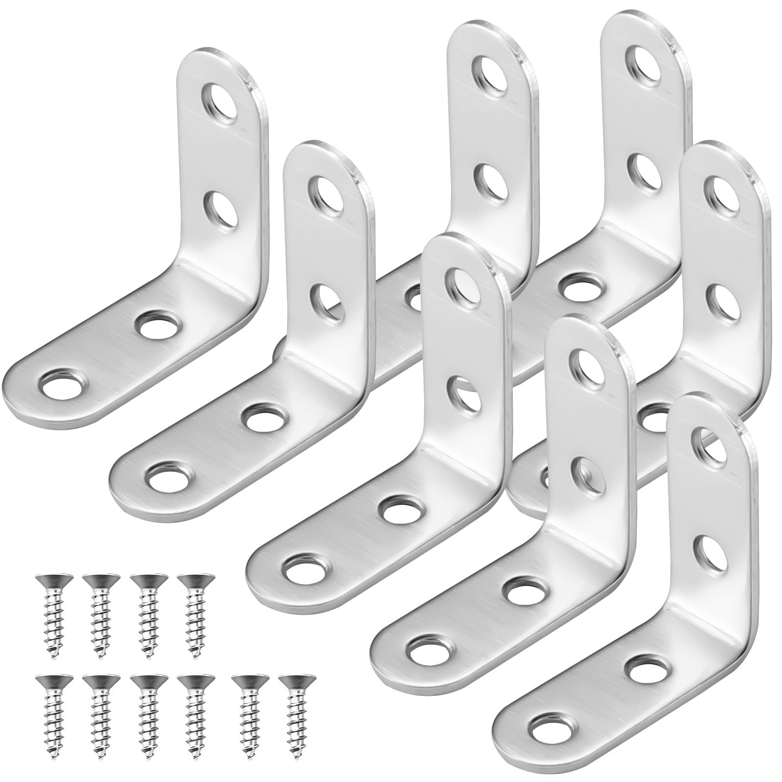 WEUVEB 1.57x1.57inches Angle Brackets for Tables 24Pcs - Walmart.com