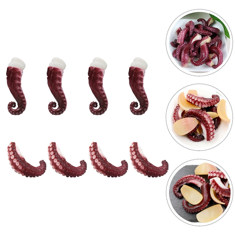 WEUVEB 1 Set Artificial Squid Tentacles Dark Red Claw Shape for Cabinet ...