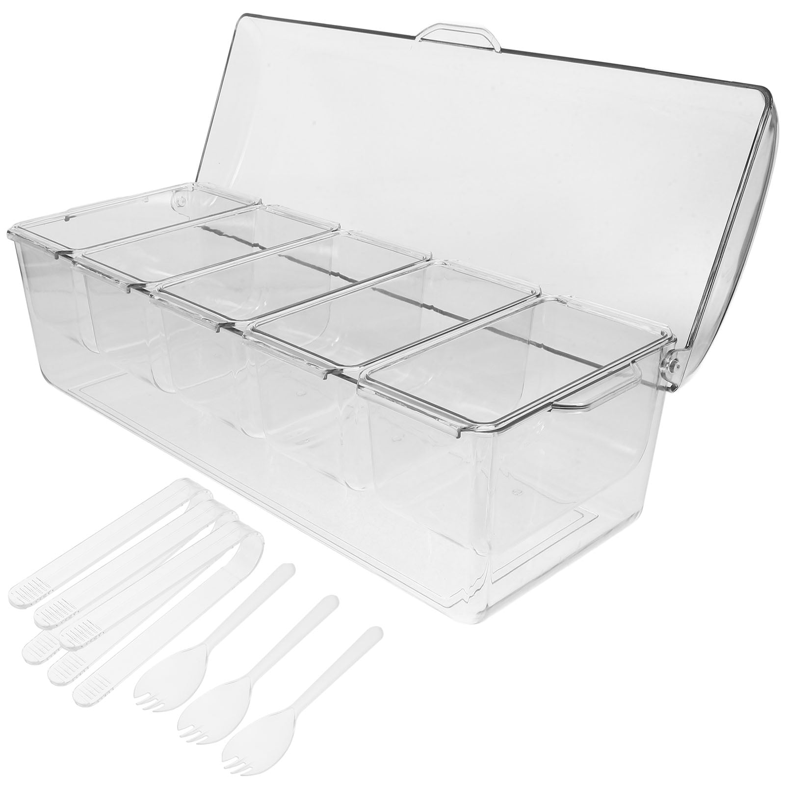 WEUVEB Chilled Snack Box Food Storage Container Transparent PET 1 Set ...