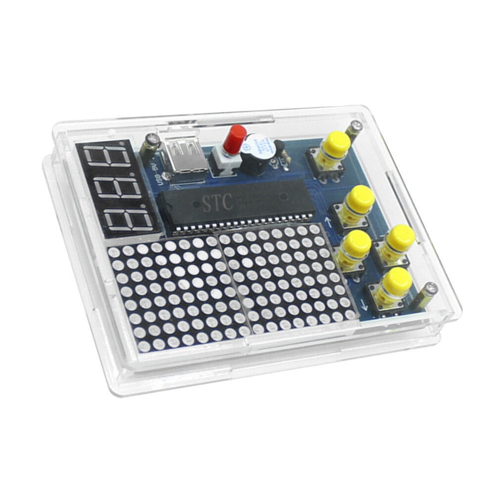 WEUVEB 1 Set Game Machine Assemble Parts Blue Plastic Diy Handheld Game ...