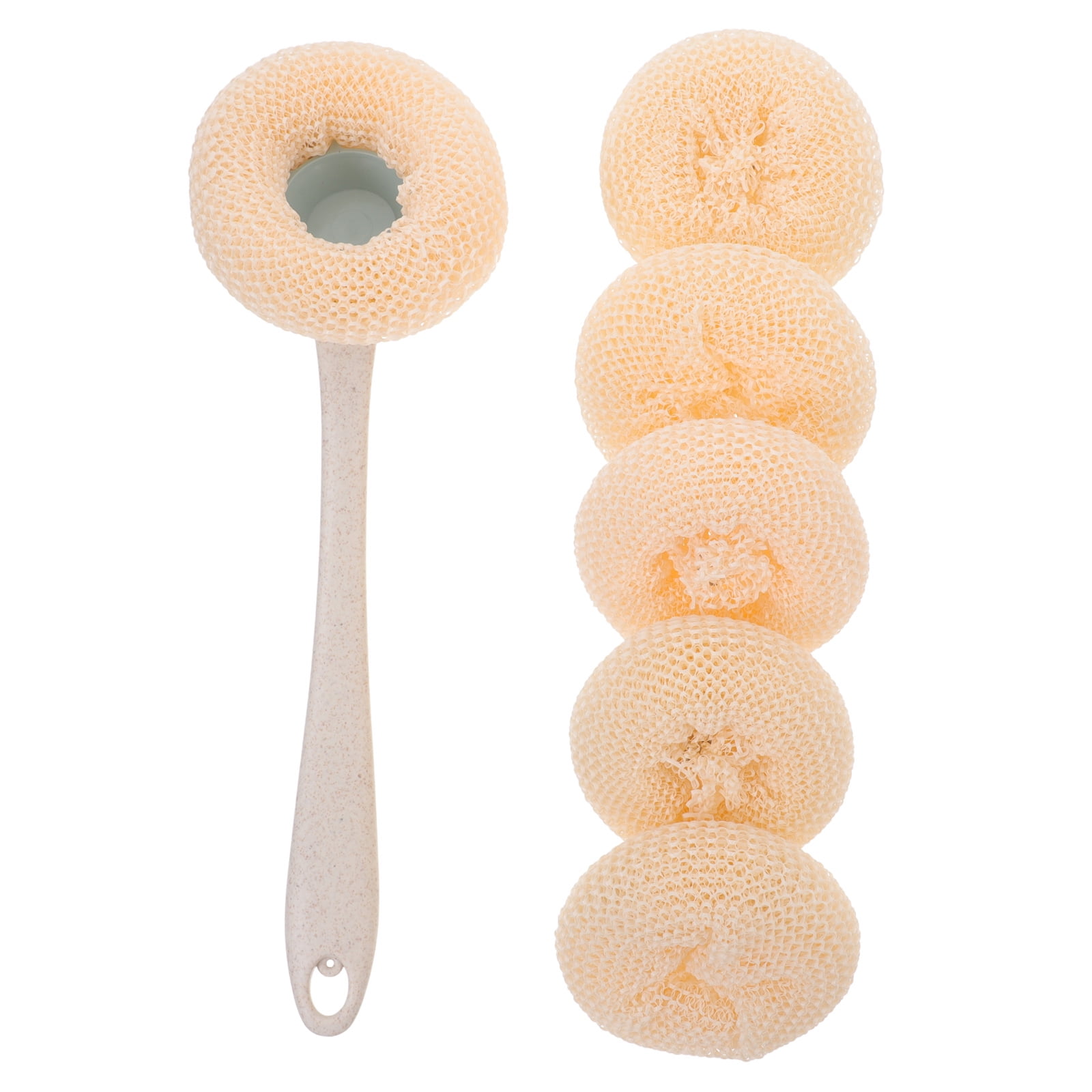 WEUVEB 1 Set Kitchen Brushes For Dishes Made Of Bamboo Fiber For Easy ...