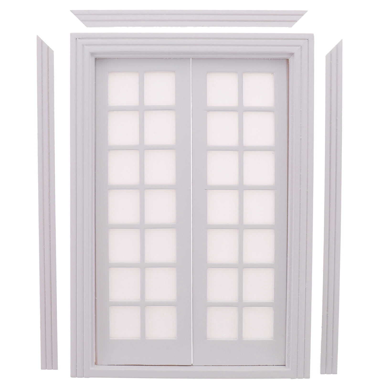 WEUVEB Mini House Miniature Door Wood 1 Set 7.66X5.50X0.59in - Walmart.com