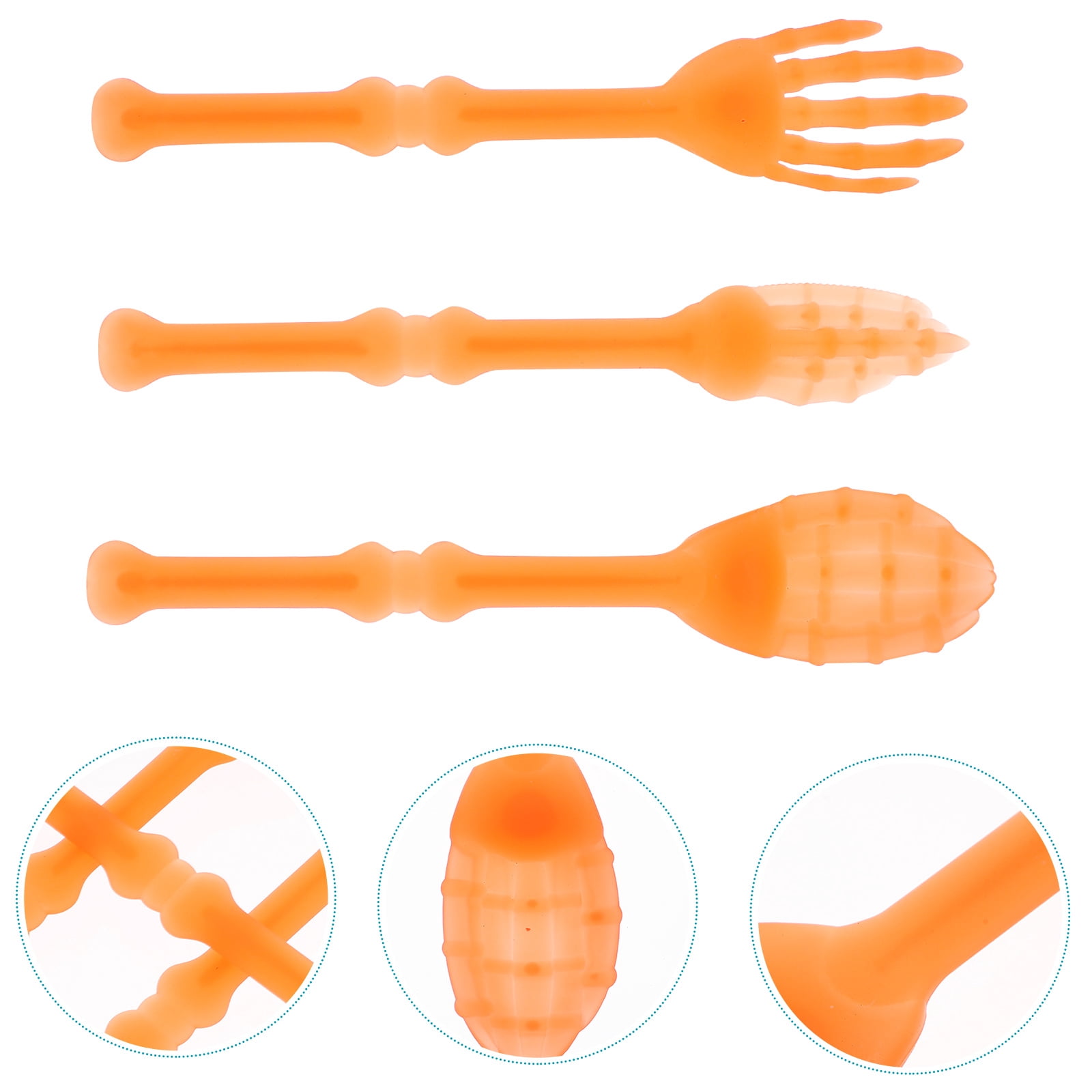 WEUVEB Elegant Design Plastic Serving Utensils Orange 1 Set - Walmart.com