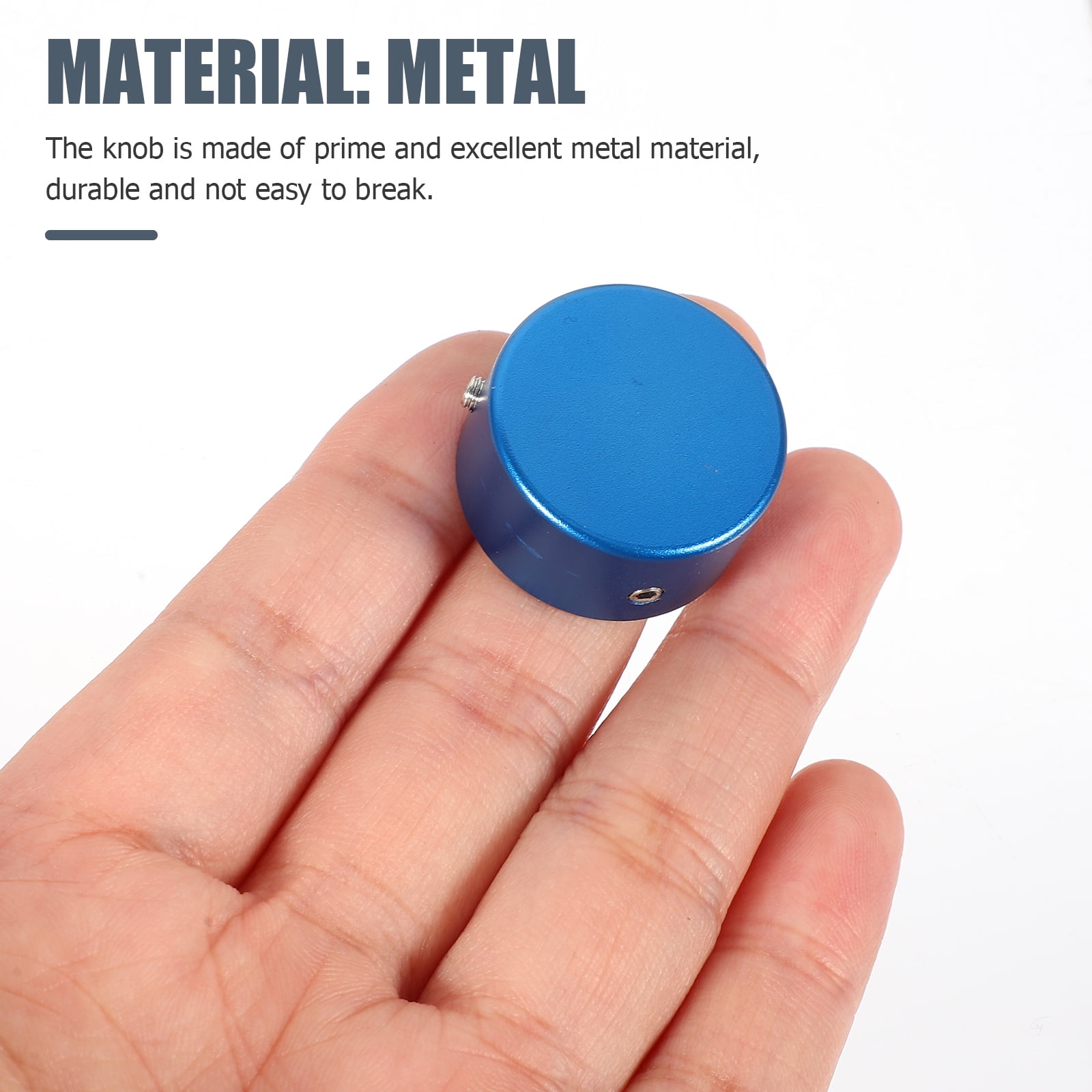 WEUVEB Guitar Control Knobs Metal Blue 1 Set - Walmart.com