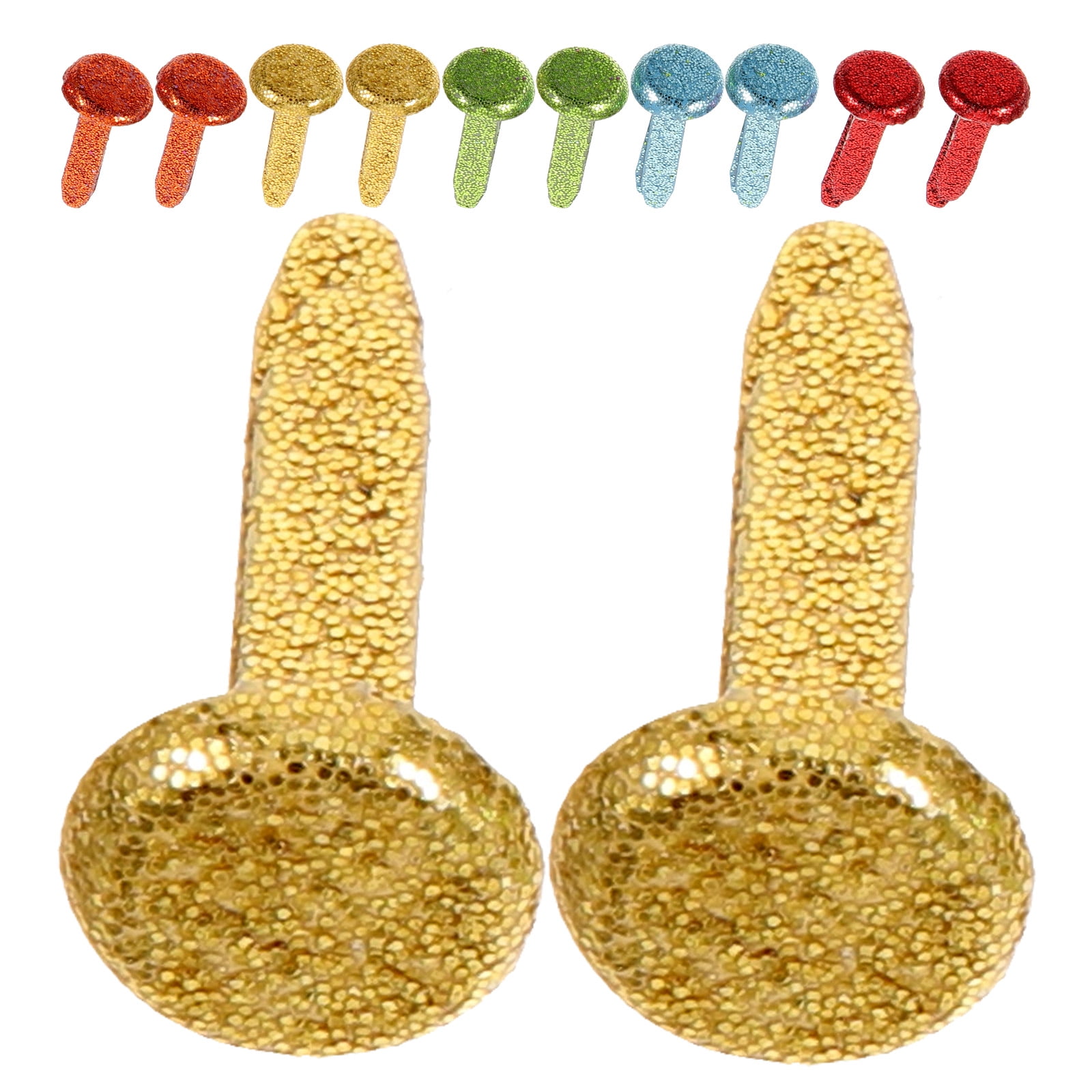 WEUVEB 100-Pcs Scrapbook Paper Fasteners Assorted Color Mini Round Head ...