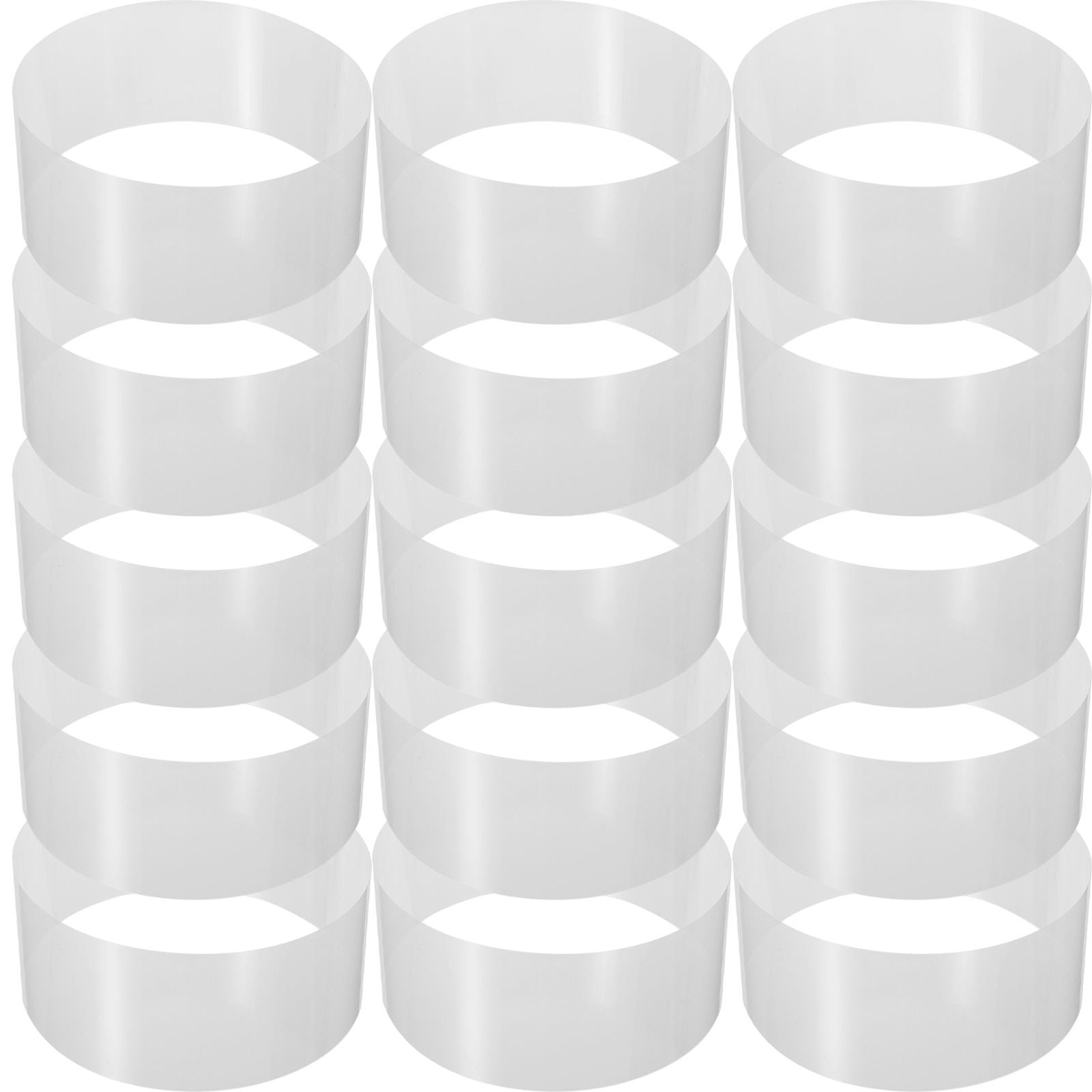 WEUVEB Cake Baking Strips Transparent Food-Grade Material 100 Sheets 2 ...