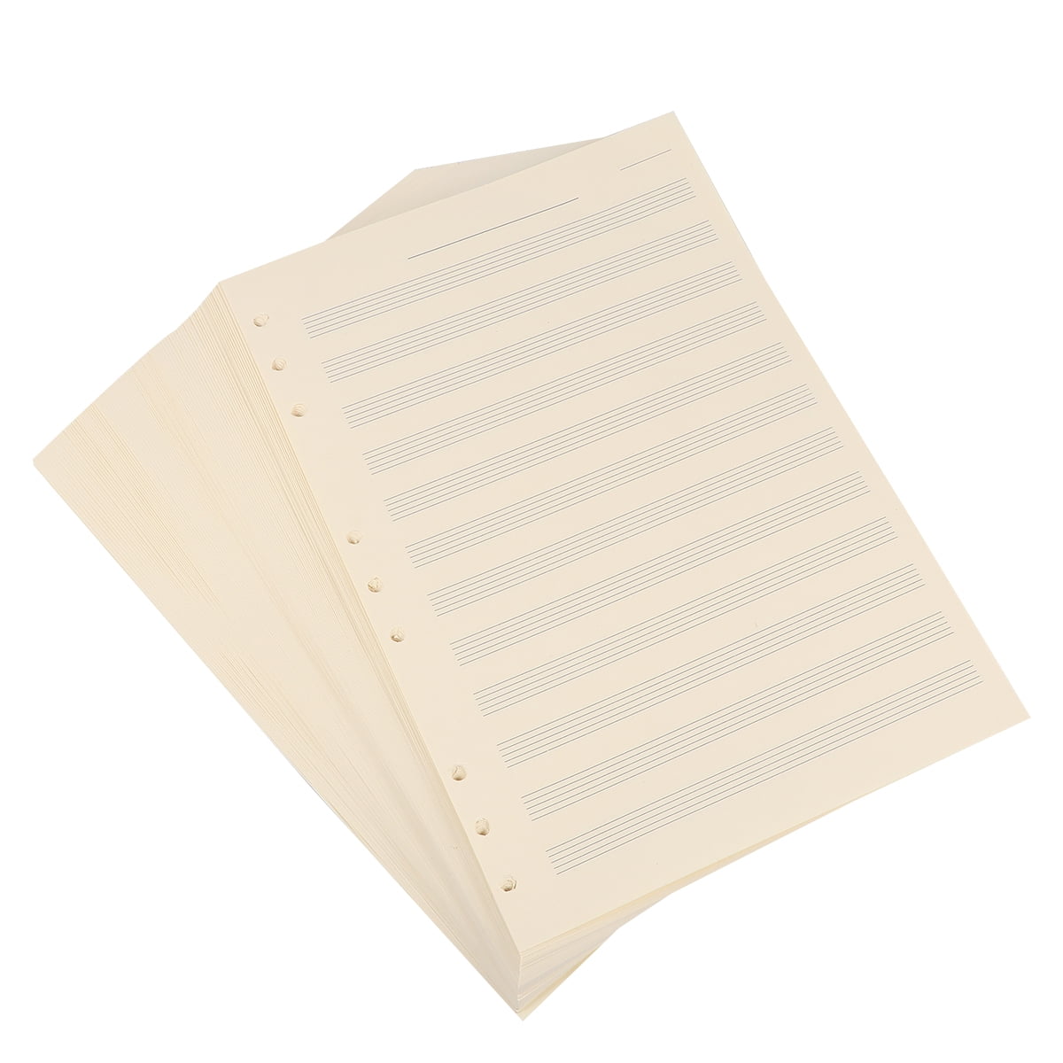WEUVEB 100 Sheets Music Sheet Refills for Students and Teachers White ...