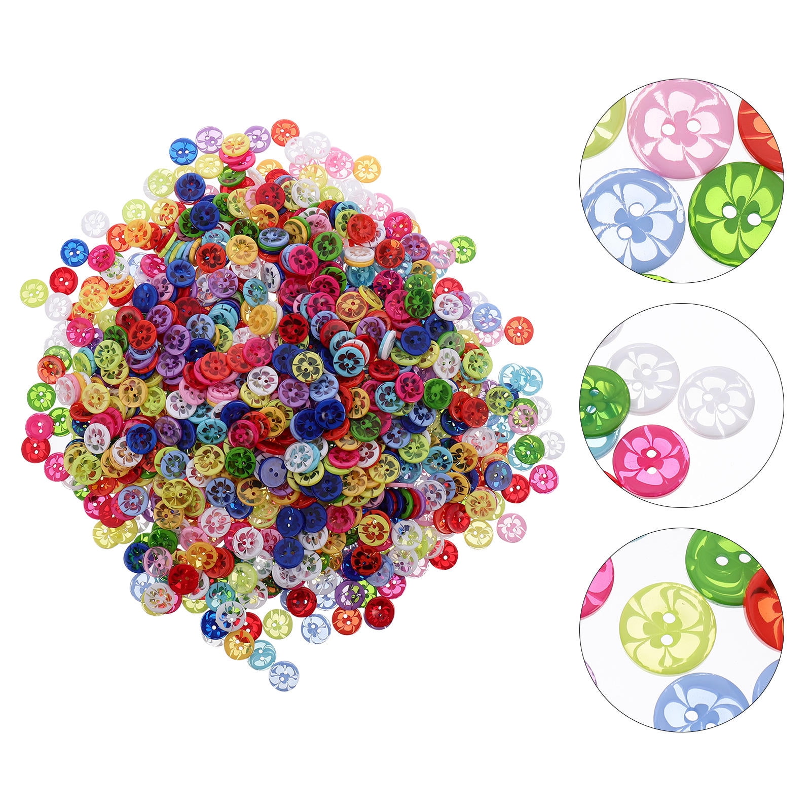 WEUVEB 1000Pcs Decorative Buttons Crafts for Clothing Artists Sewing ...