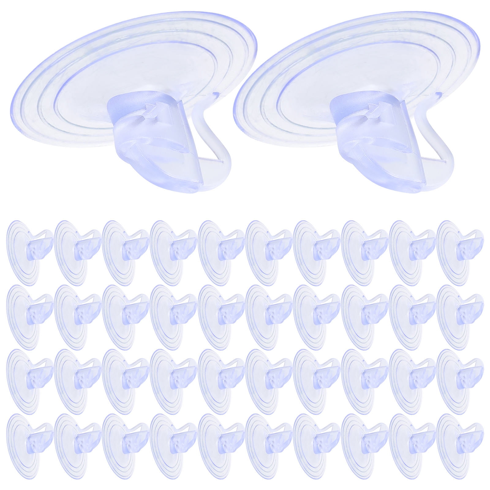 WEUVEB 100Pack Suction Cups for Indoor Window Sunshade Transparent PVC ...