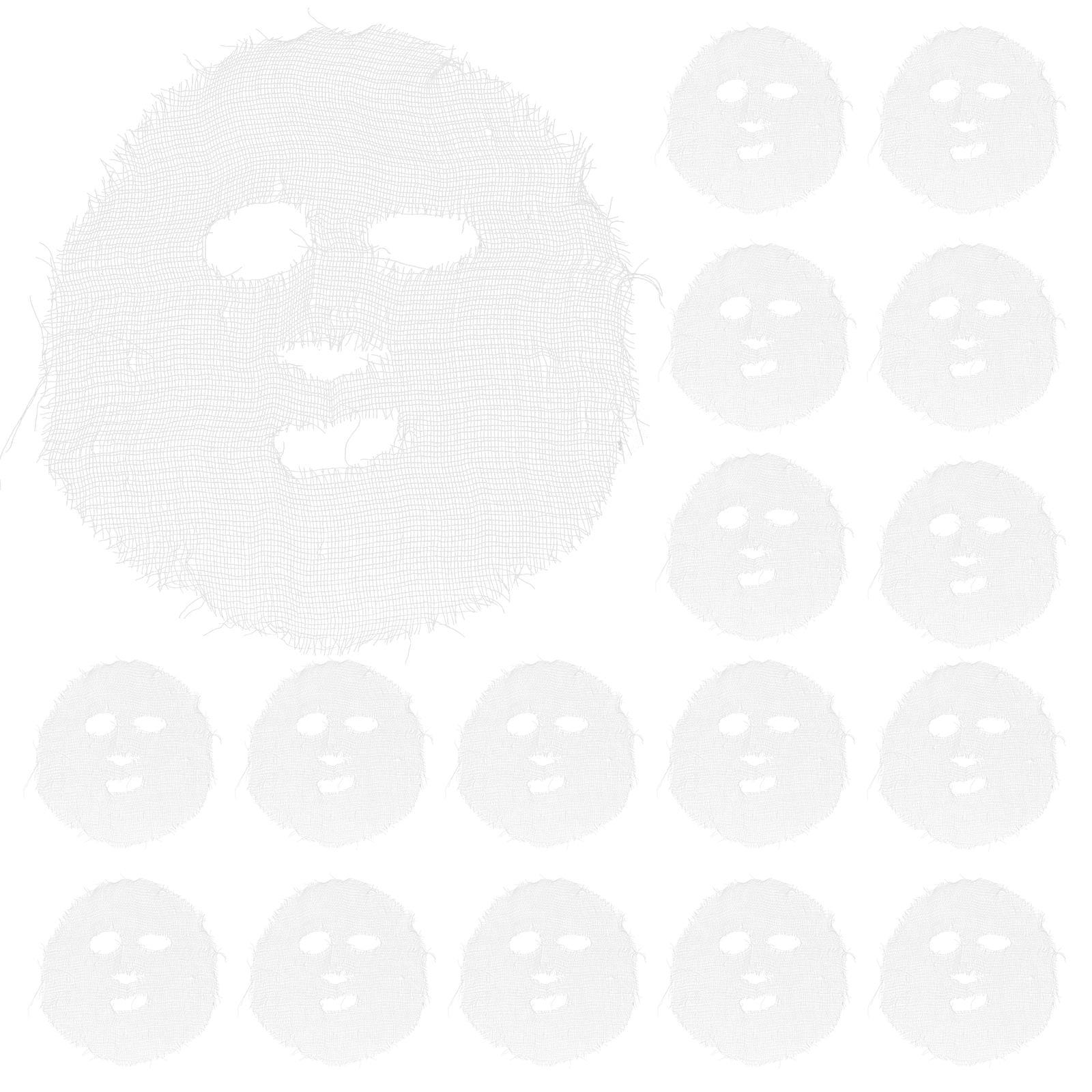 WEUVEB 100Pack White Gauze Facial Mask Sheets for Diy Mask Use Skin ...