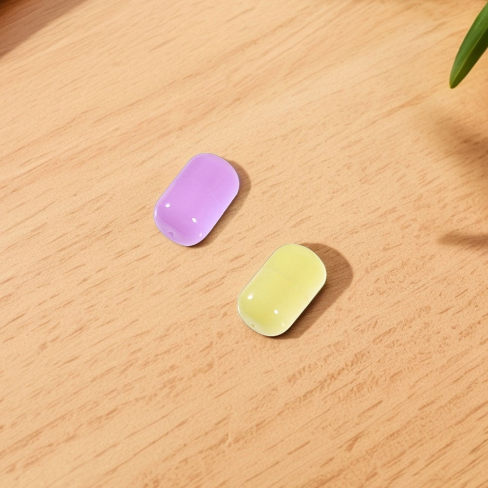 WEUVEB 100Pcs Assorted Color Oval Shaped Capsules Containers for Toy ...
