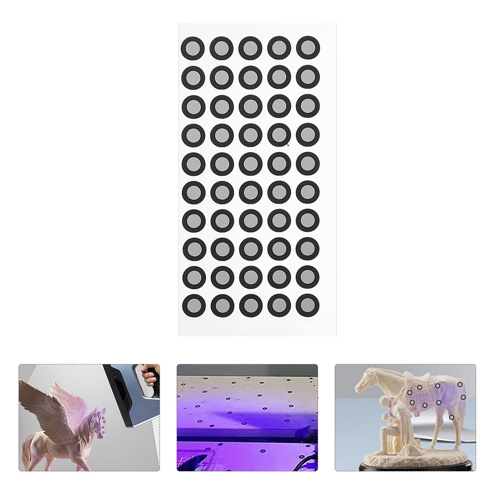 WEUVEB 100Pcs Black Square Reflective Film Marking Points for 3D ...