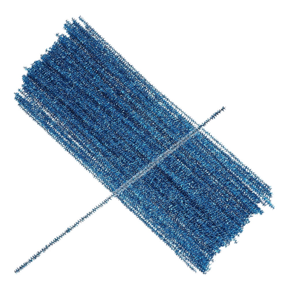 WEUVEB 100Pcs Twisting Sticks Blue Glitter Material for Classmates ...