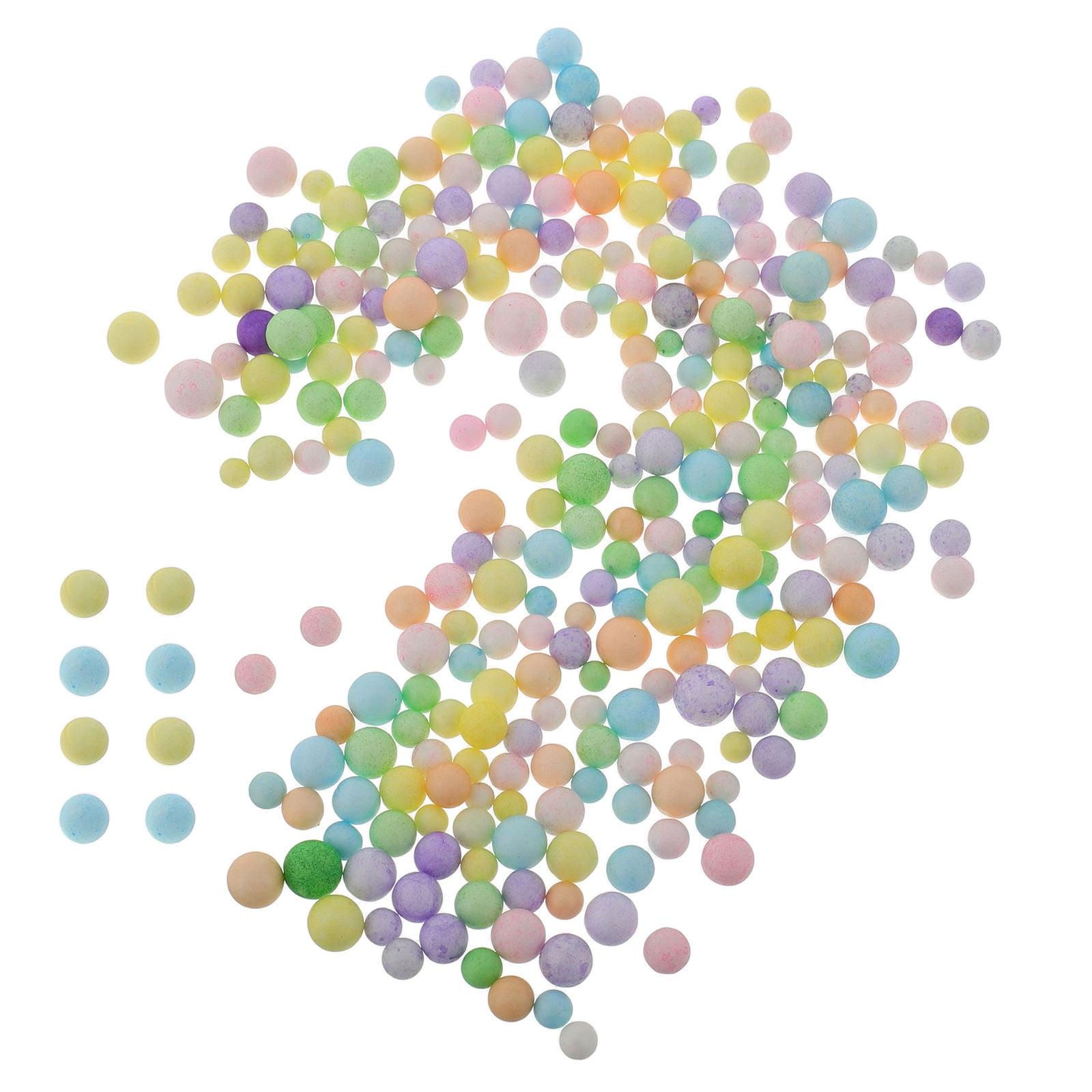 WEUVEB 100g Bean Bag Stuffing Foams Assorted Color Round Comfortable ...