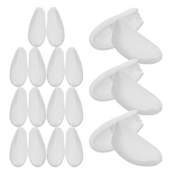 WEUVEB 10Pairs White Foam Shoe Tree Inserts for Shoes and Boots Light ...