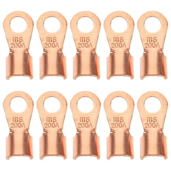 WEUVEB 10Pcs Copper Crimp Connectors for Wire Ends Battery Cable ...